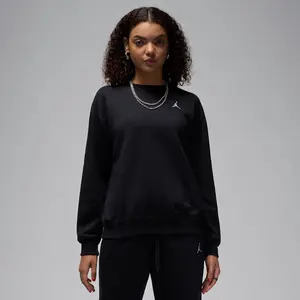JORDAN Brooklyn Fleece French Terry Crew-neck Sweatshirt - Black