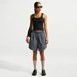 Nike Sportswear Oversized Mid-rise Woven Shorts - Black