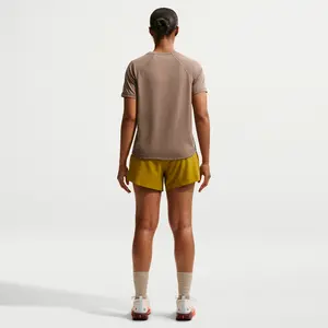 Nike Dri-fit Short-sleeve Trail Running Top - Brown