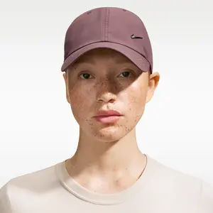 Nike Dri-fit Club Unstructured Metal Swoosh Cap - Purple