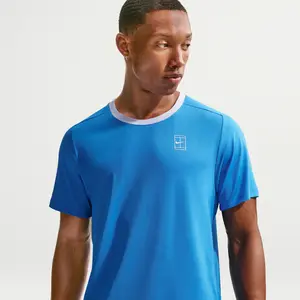 Nike Court Advantage Dri-fit Tennis Top - Blue