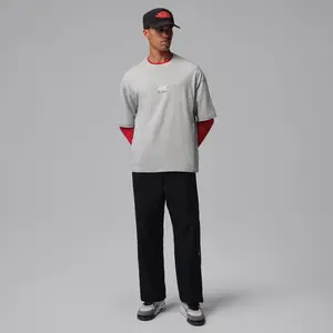 JORDAN Flight Oversized Graphic T-shirt - Grey
