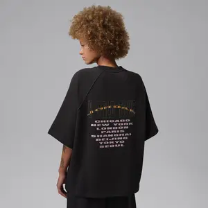 JORDAN Brooklyn Fleece French Terry Short-sleeve T-shirt - Black