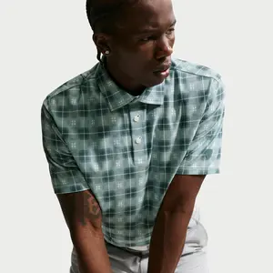 Nike Tailored Performance Tartan Dri-fit Golf Polo