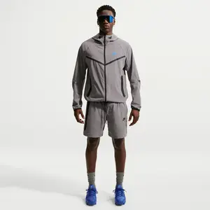 Nike Tech Dri-fit Woven Full-zip Windrunner Jacket - Black
