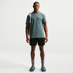 Nike Primary Dri-fit Short-sleeve Versatile Top - Grey