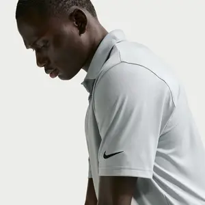 Nike Velocity Dri-fit Sleeve Logo Golf Polo - Grey