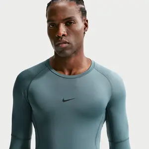 Nike Pro Dri-fit Tight Long-sleeve Fitness Top - Grey