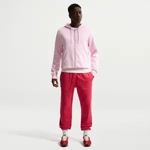 Nike Sportswear Club Washed Cuffed Fleece Pants - Red
