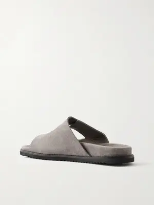 Mr P. Suede Slides - Gray
