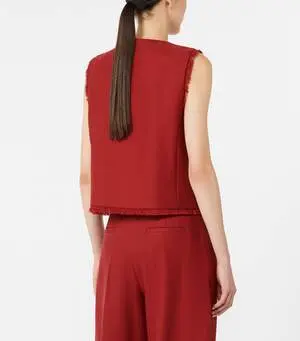 Max Mara Cotton Gabardine Waistcoat