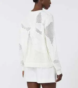 Max Mara Crochet Logo Sweater