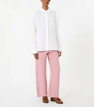 Max Mara Linen Gala Shirt - White