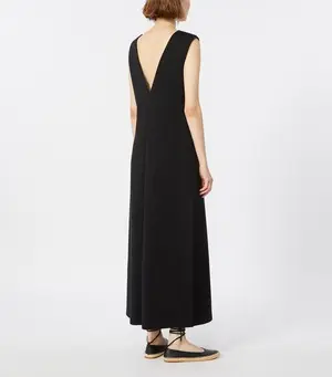 Max Mara Cotton-blend Jersey Maxi Dress