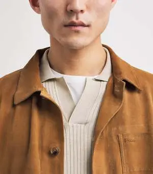 Sunspel Silk-cotton Long-sleeve Polo Shirt