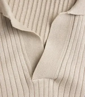 Sunspel Silk-cotton Long-sleeve Polo Shirt