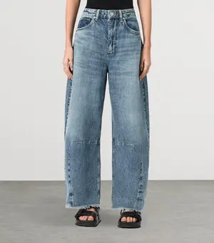 ALLSAINTS Payton Barrel-leg Jeans - Blue