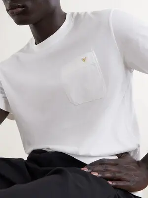 Valentino Garavani Vgold Cotton-jersey T-shirt - White