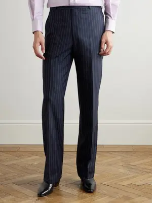 Husbands Straight-leg Pinstriped Wool Suit Trousers