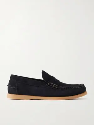 Mr P. Leo Suede Penny Loafers - Blue