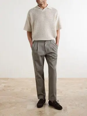Mr P. Daniel Tapered Pleated Trousers