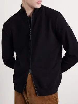 Moncler Logo-appliquéd Cotton Zip-up Cardigan