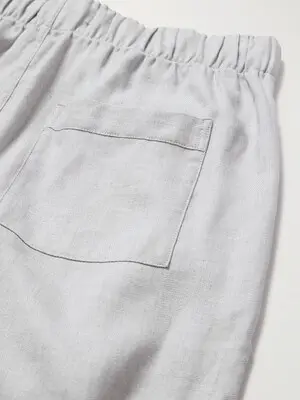 Frescobol Carioca Luan Straight-leg Linen And Cotton-blend Trousers