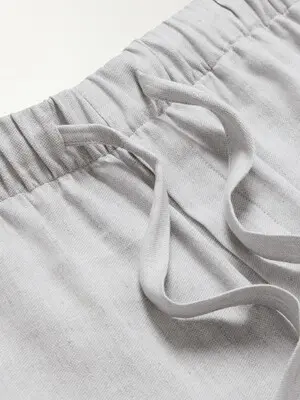 Frescobol Carioca Luan Straight-leg Linen And Cotton-blend Trousers
