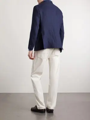 Massimo Alba Brando Double-breasted Linen Blazer