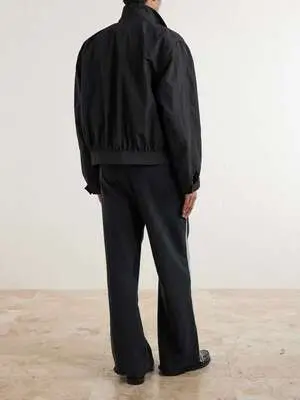 GALLERY DEPT. Flared Logo-print Cotton-jersey Sweatpants - Black