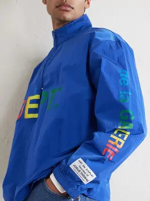 GALLERY DEPT. Wave Logo-print Half-zip Jacket