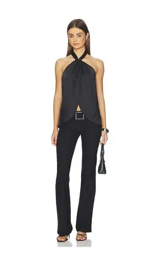 Superdown Samantha Halter Top - Black