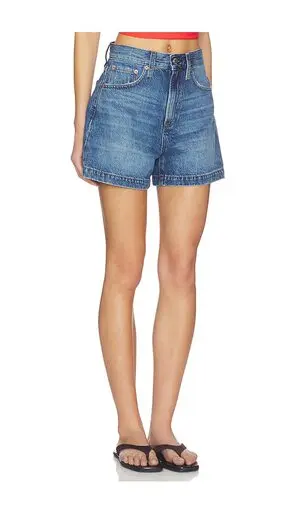 PISTOLA Saige High Rise A-line Denim Shorts - Wishbone