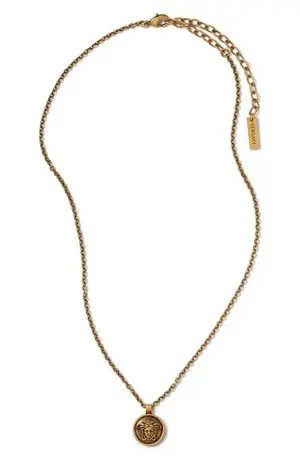Versace Medusa Pendant Necklace - Gold