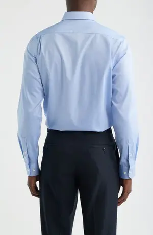 Hickey Freeman Modern Fit Pima Cotton Dress Shirt