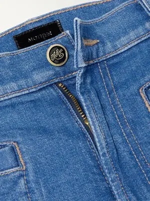 MOTHER Stashed Hustler Roller Sneak High-rise Bootcut Jeans