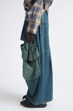 Collina Strada Hazel Oversized Denim Cargo Pants