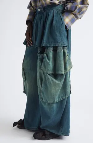 Collina Strada Hazel Oversized Denim Cargo Pants