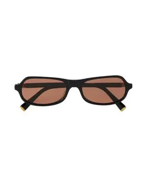 Miu Miu Round-Frame Acetate Sunglasses Black
