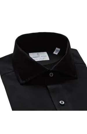 EMANUEL BERG Textured Luxe Polo - Black