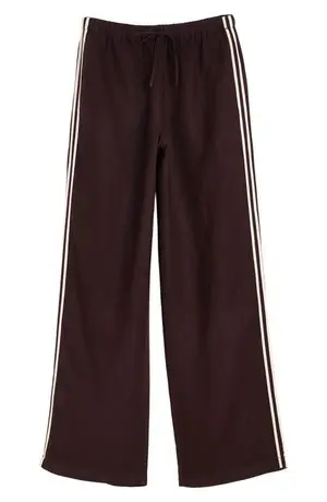 Madewell Linen Track Pants - Cocoa