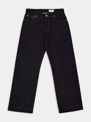 Alexander McQueen Indigo Wide-leg Denim Jeans - Blue