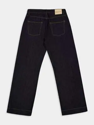 Alexander McQueen Indigo Wide-leg Denim Jeans - Blue