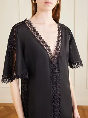 Charo Ruiz Ibiza Embroidered Cotton-blend Coverup