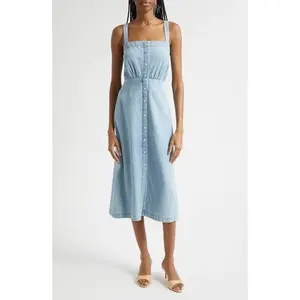 Veronica Beard Delondra Denim Sundress