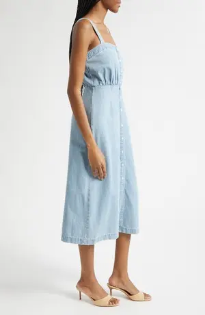 Veronica Beard Delondra Denim Sundress