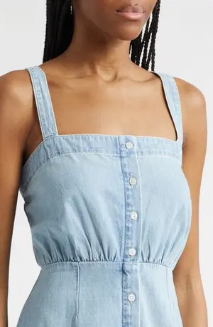 Veronica Beard Delondra Denim Sundress