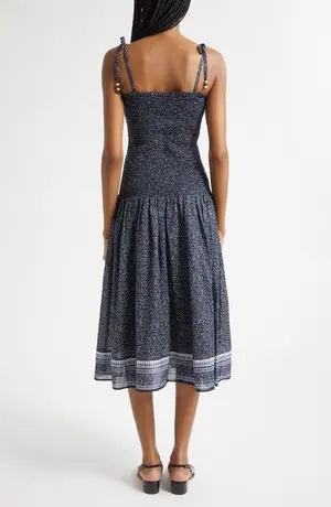 Veronica Beard Mariette Floral Cotton-blend Sundress