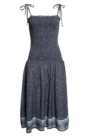 Veronica Beard Mariette Floral Cotton-blend Sundress