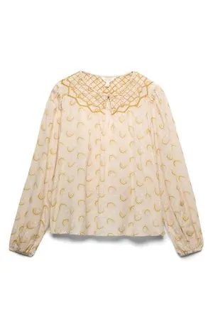 PER UNA BY M&S Embroidered Yoke Blouse